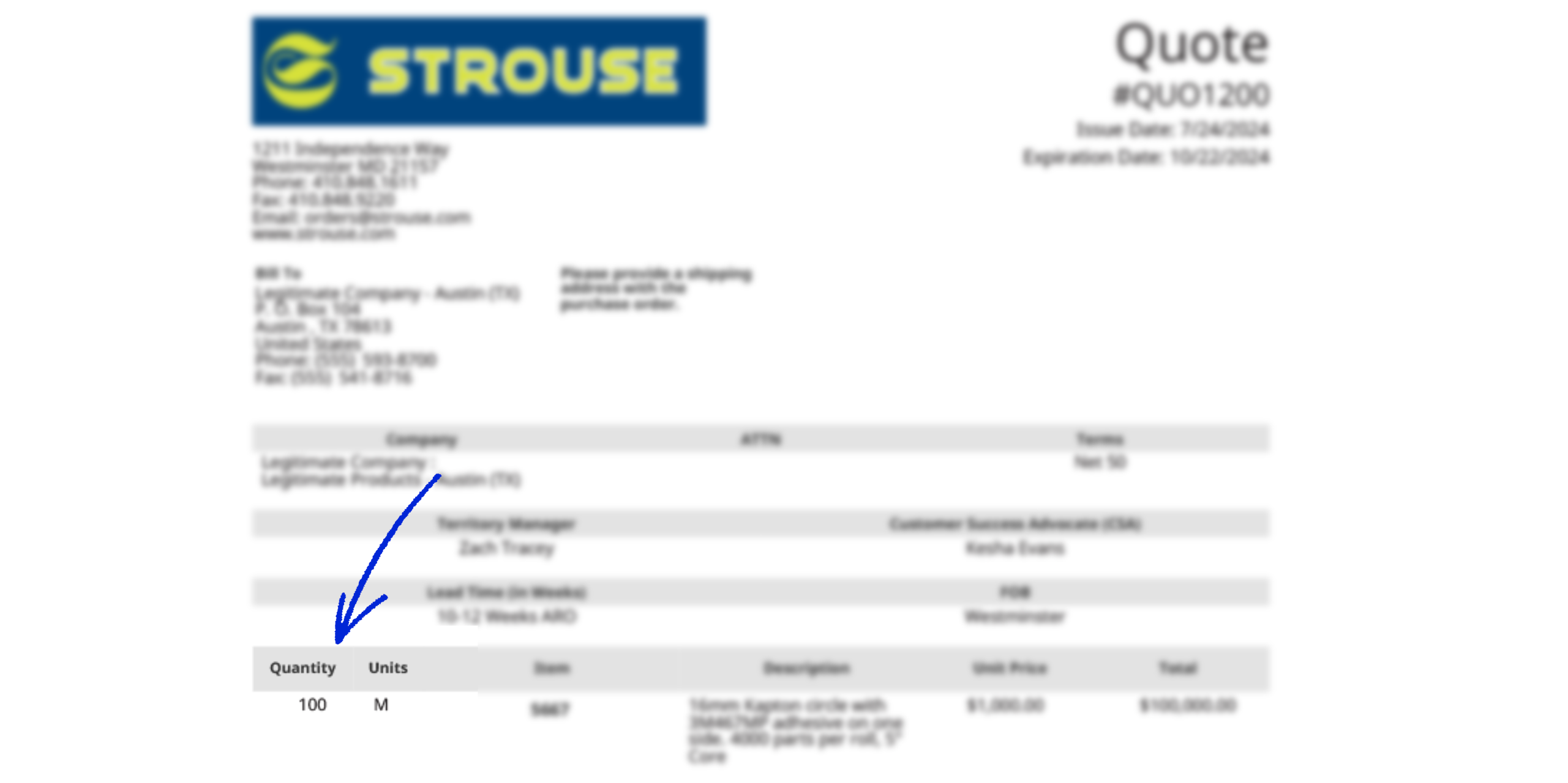 What's Included in My Custom Tape Quote? | Strouse